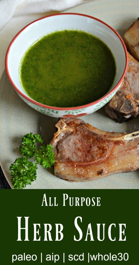 All Purpose Herb Sauce (Paleo, AIP, SCD, Vegan) - Gutsy By Nature